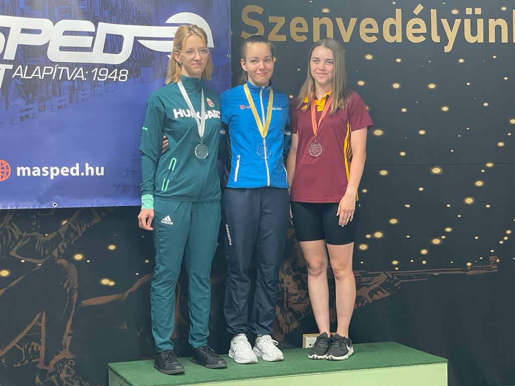 II. MASPED Shooting Cup. Budapest Unkari. 50m kivääri 3x20ls naiset ...